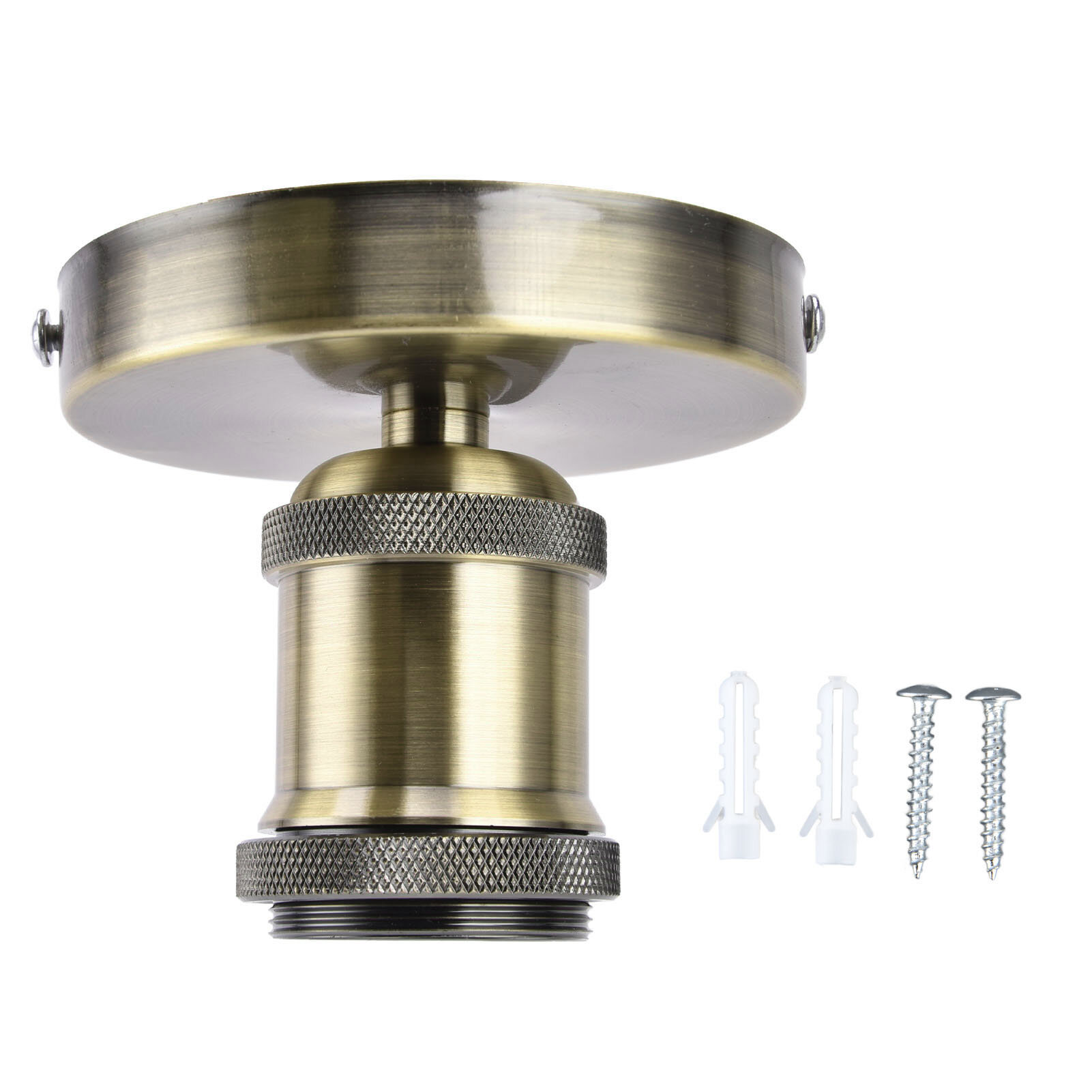 Vintage E26 E27 лампа для лампы Потолочный держатель с аксессуарами для кухонной спальни гостиная 100–240vantique Green