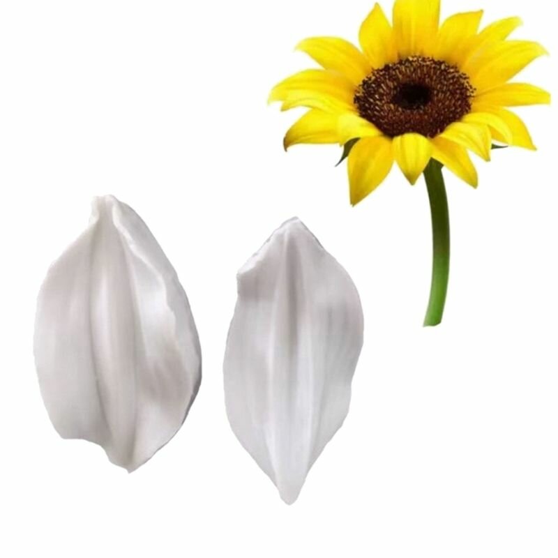 Силиконовая Форма Для Помадки Лепестков Листьев С Тычинками-Короткий Лепесток