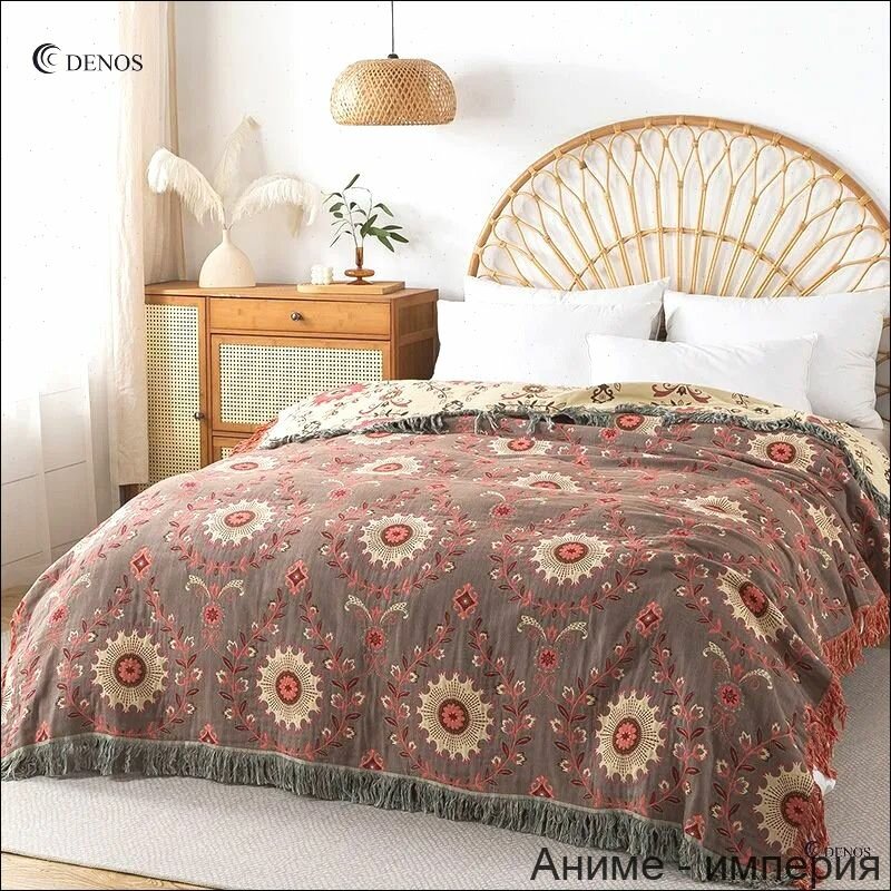 Плед , Муслин, Хлопок, 200 см х 230 см