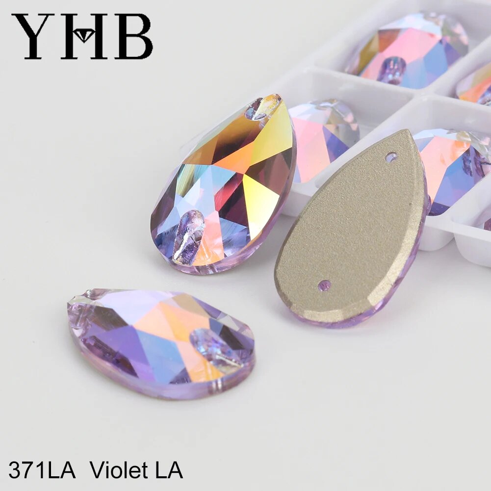 Стразы YHB 371LA Violet LA Drop