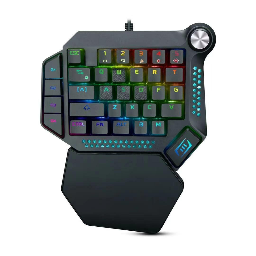 Прямые трансграничные поставки механической клавиатуры K50 K60 с RGB-подсветкой, функцией макросов и синими переключателями.