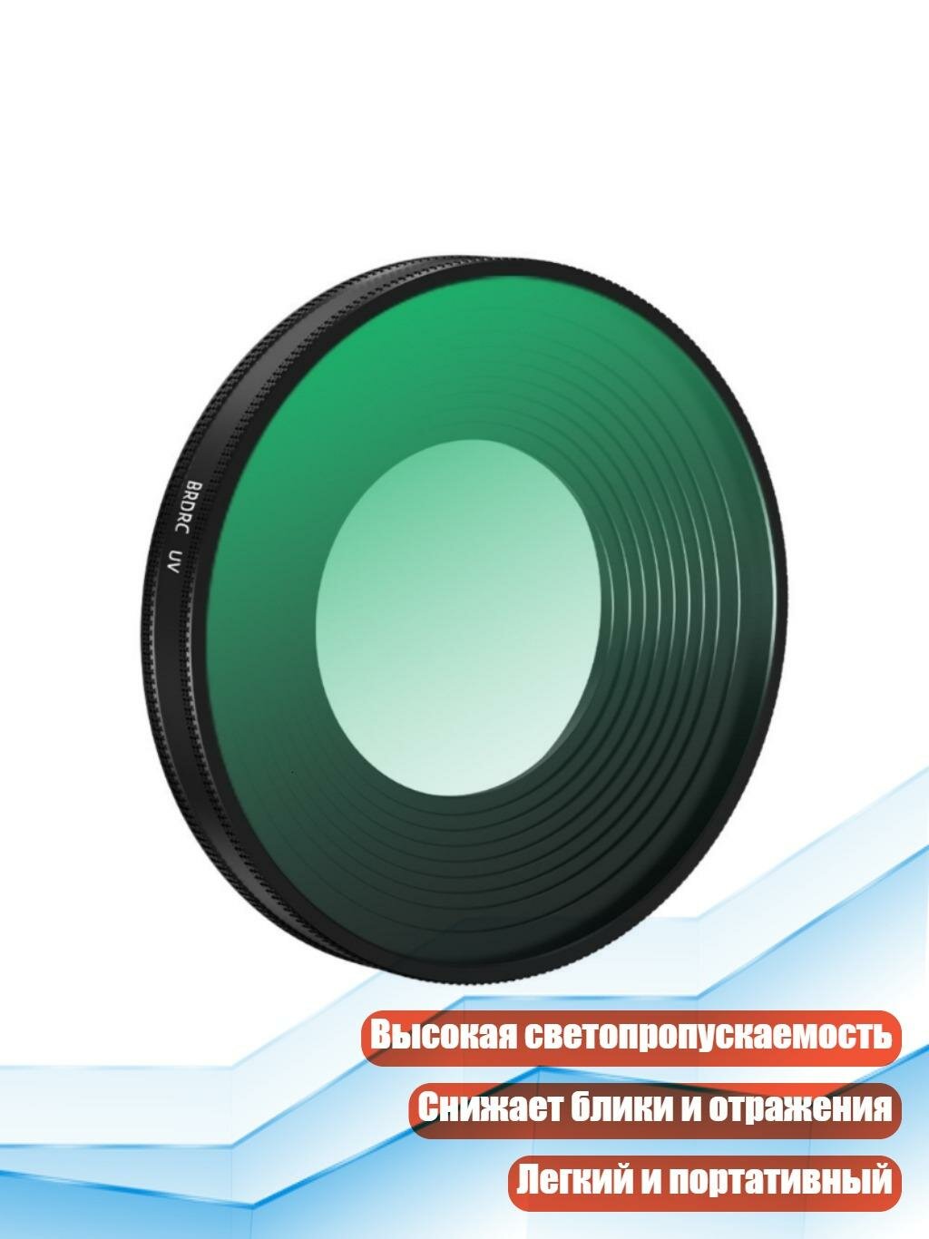 Фильтр для объектива камеры противоударный, Фильтр УФ-излучения