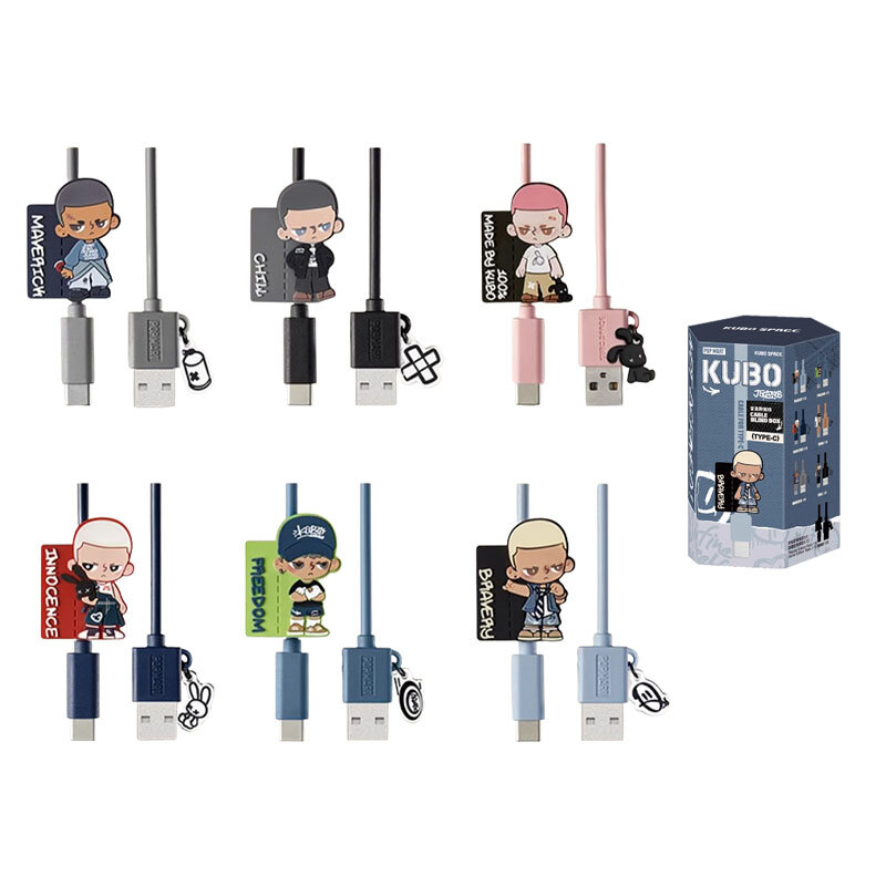POP MART KUBO JEANS Cable Mystery Boxes, Single Mystery Box (Random Pick) TYPE-C