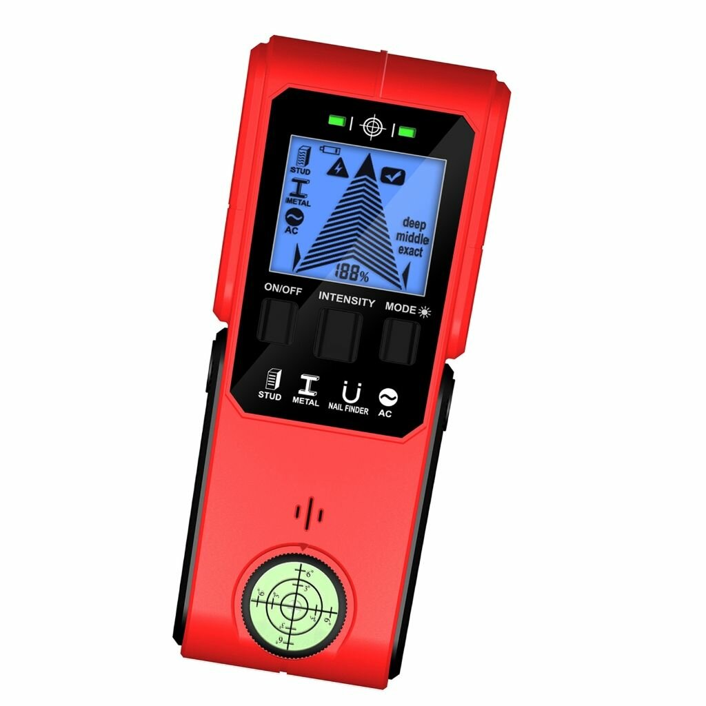 Управляющий детектор стен с датчиками высокой чувствительности для металлических кабелей и дерева