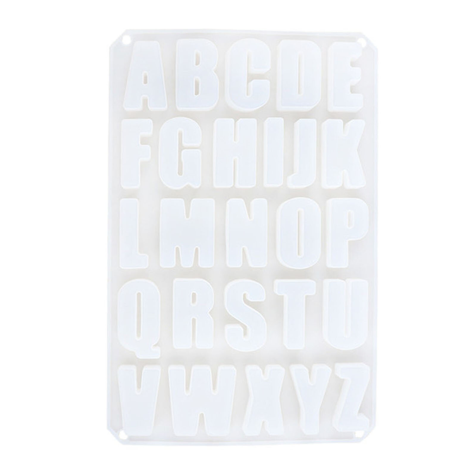 Большой Размер Английских Букв Плесень Комплект Алфавит Кулон УФ Смолы Силиконовые Формы