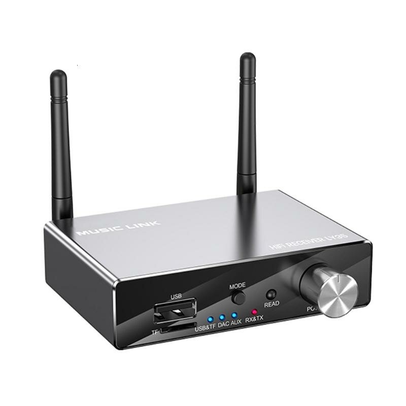 Аудиоадаптер оптический коаксиальный AUX RCA USB TF беспроводной 6 в 1, Встроенный аккумулятор ver