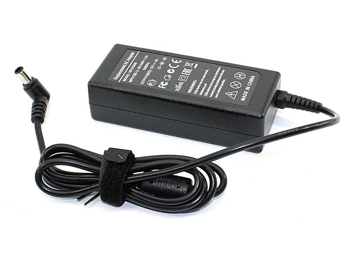 Блок питания для мониторов и телевизоров 12V 5A 60W 6.5x4.5 мм