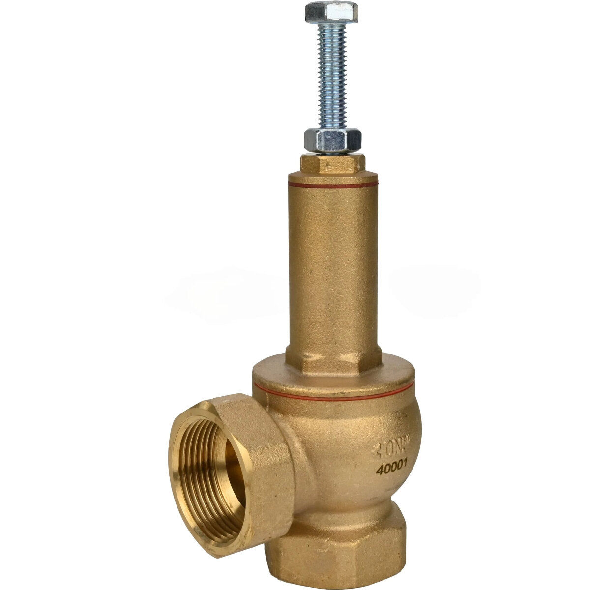 Клапан предохранительный пружинный DN.ru 617-617-PTFE-T Ду25 Ру16 корпус - латунь CW617N, материал запорного органа - латунь CW617N, уплотнение - PTFE, тип присоединения - резьбовой