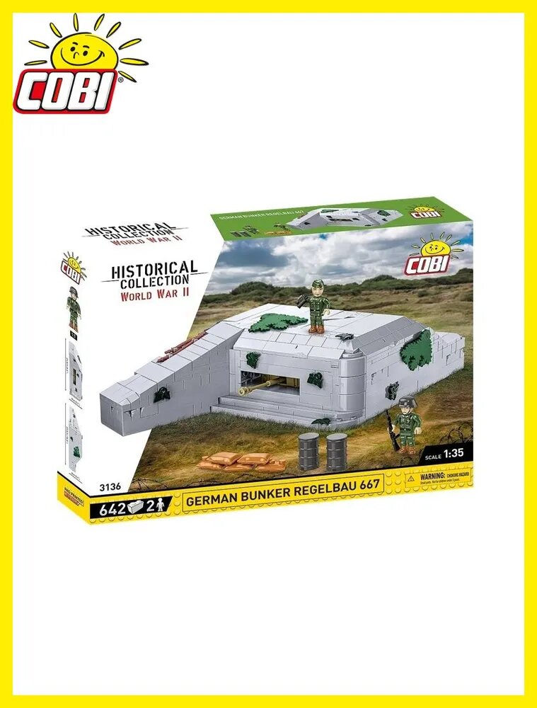 Конструктор COBI German Bunker Regelbau 667 642 детали