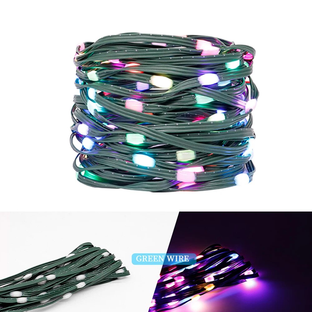 Светодиодная гирлянда Green Wire, 5 м, RGB