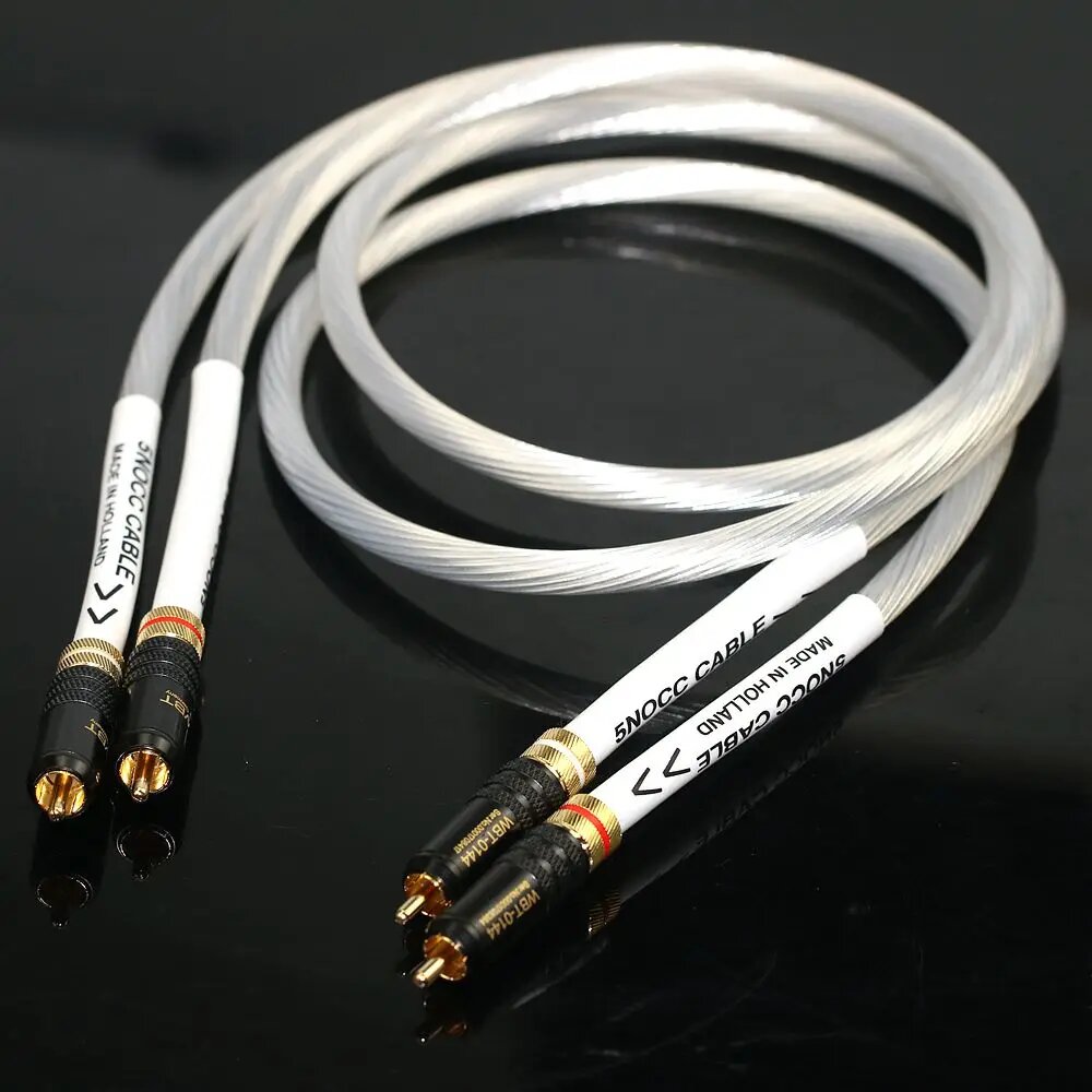 Аудиокабель 7NOCC WBT-0144, серебро, 1 м