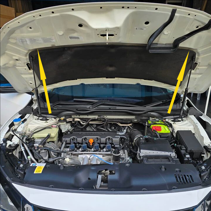 Газовые упоры капота для Honda Civic FK7 2016-2021 "Амортизаторы" Хонда Цивик ФК7 2 шт Автозапчасти