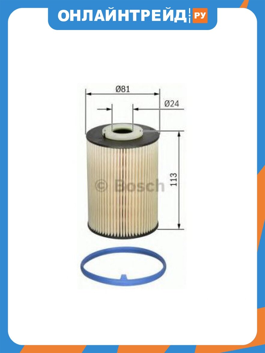 Фильтр топливный, вставка Bosch для FORD Mondeo (07-) (2.0 D), F026402128