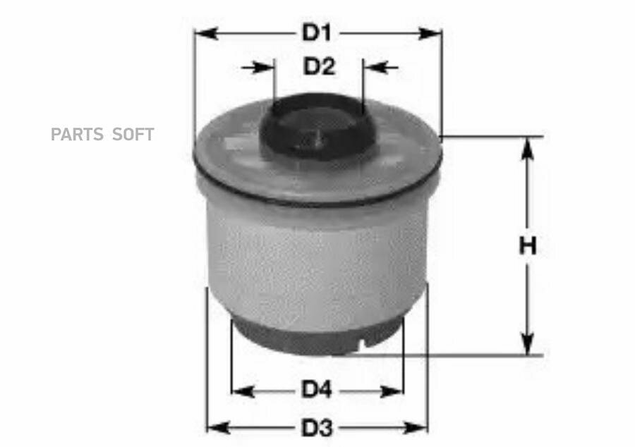 MG3608 CLEAN FILTERS Фильтр топливный TOYOTA: LAND CRUISER 200 (GRJ2/UZJ2/VDJ2) 4.5D V8/4.5D-4D mtr. 1VD-FTV 07-