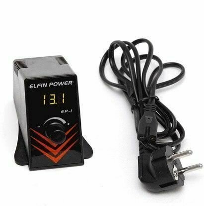 Блок питания с дисплеем для тату машинки и татуажа Elfin EP1 Black