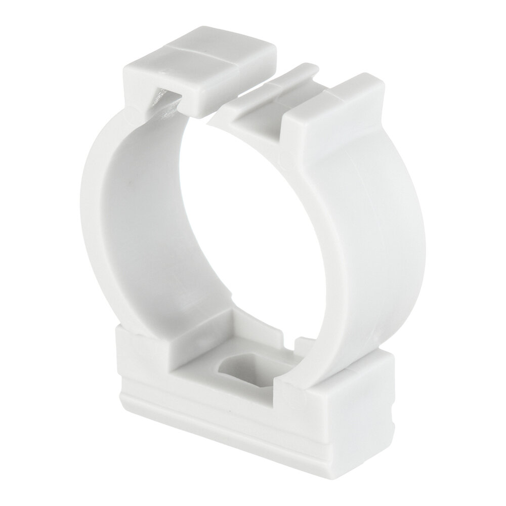 Крепеж-клипса для труб 25 мм Greenel с фиксатором серая (50 шт.) (GE50182)