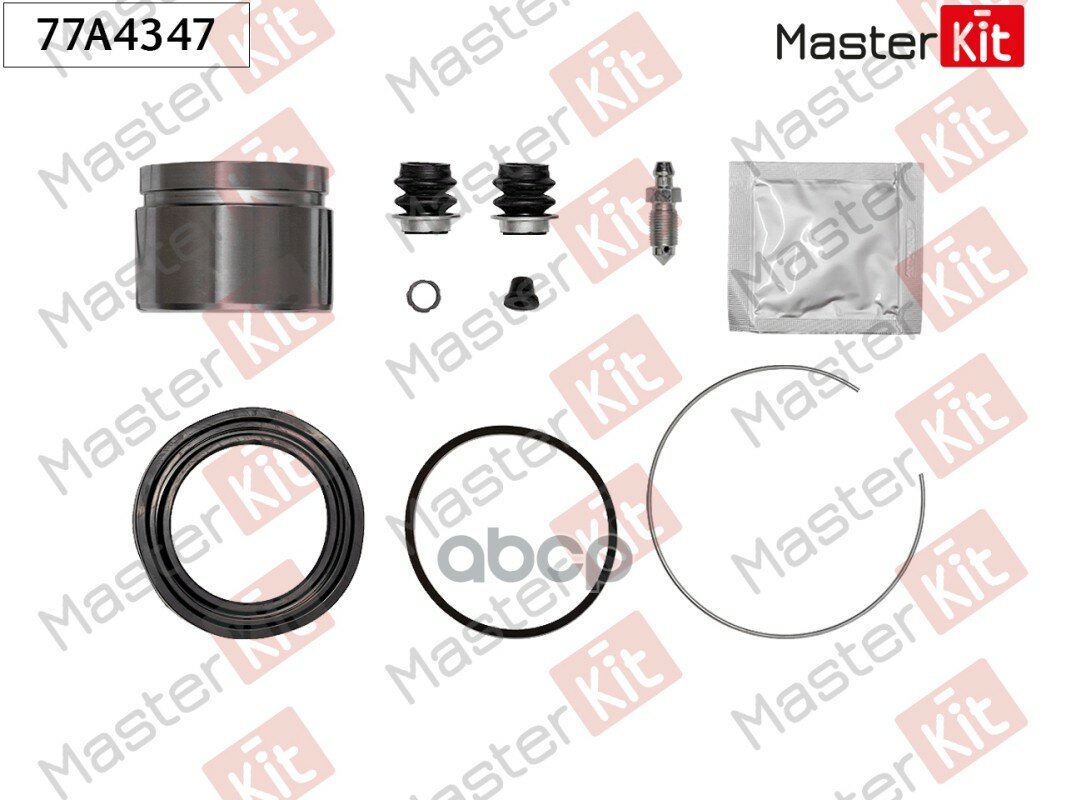 Ремкомплект тормозного суппорта + поршень MasterKit арт. 77A4347