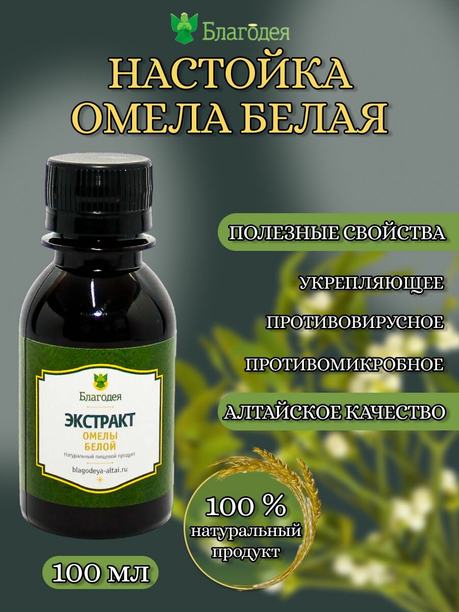 Настойка омела белая "Благодея-Алтай" 100 мл, пластиковая бутылка
