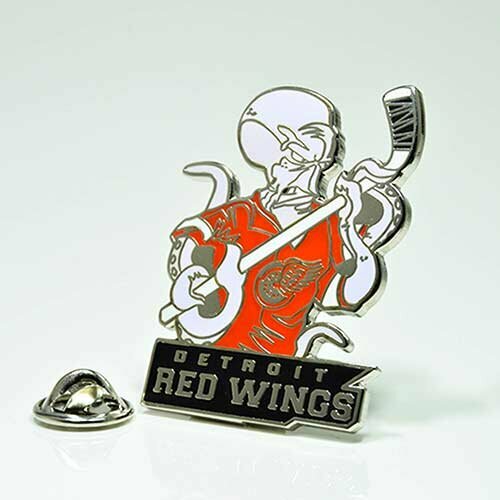 Хоккейный значок Детройт Ред Уингз Маскот