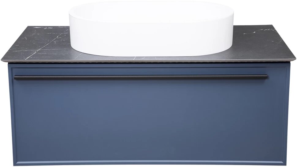 Тумба синий матовый 87,6 см La Fenice Elba FNC-01-ELB-BG-90