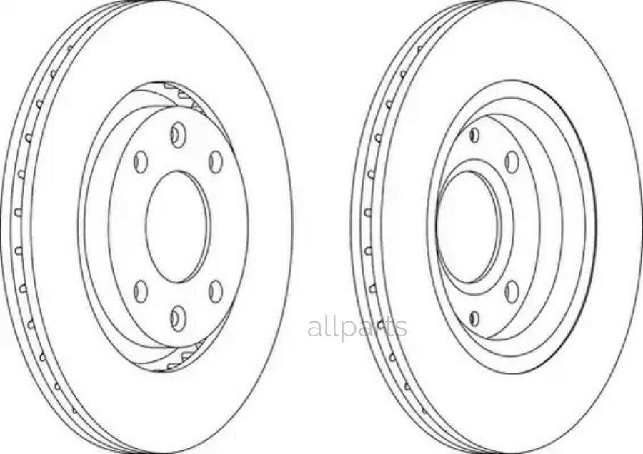 FERODO DDF1140 Диск тормозной C2 C4 Berlingo 307 206 др.