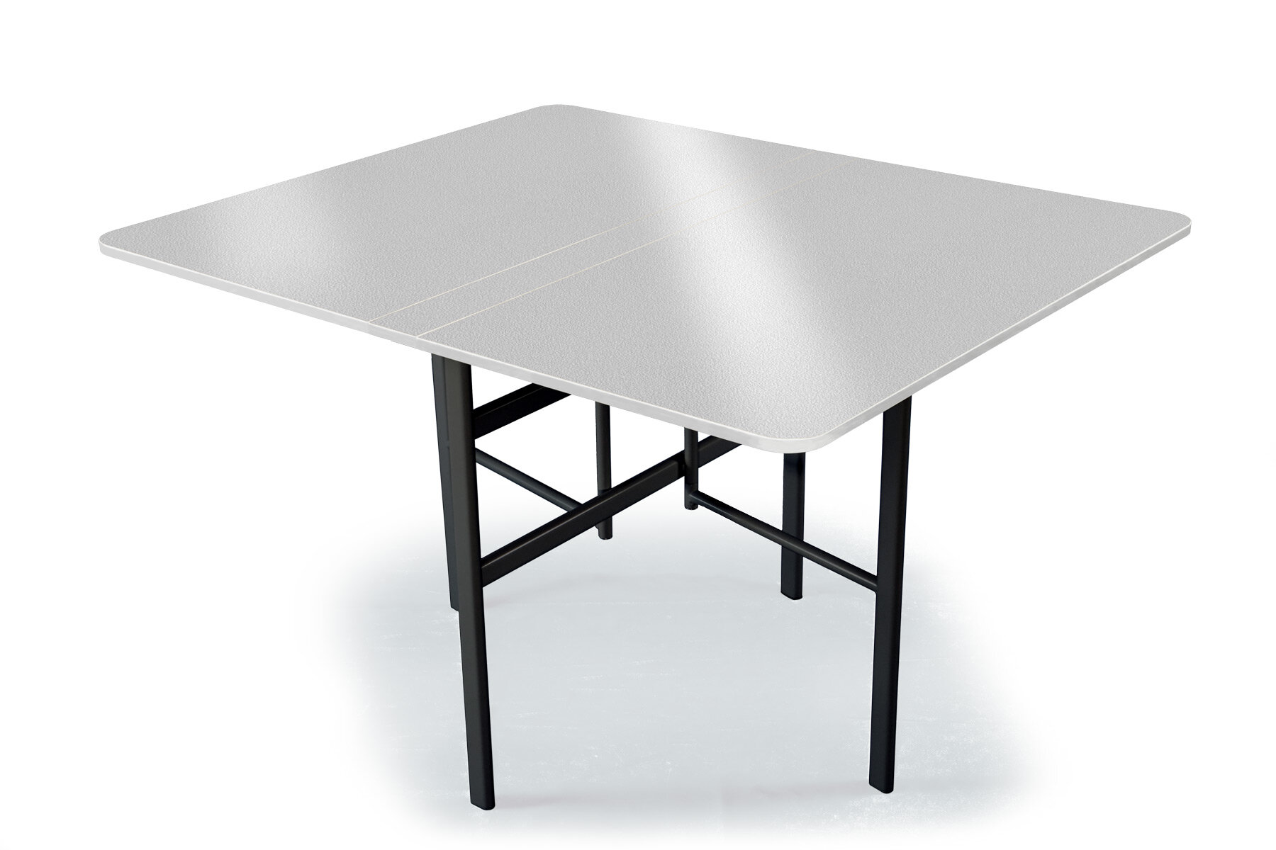 Прямоугольный стол-книжка «Либретто», белый, черный