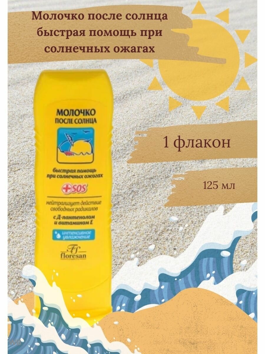 Молочко после солнца увлажняющее 125мл