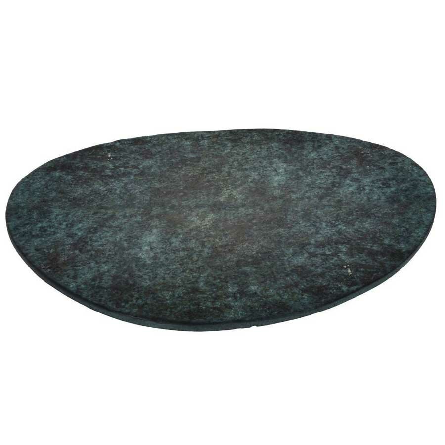 Декоративная тарелка EGLO MALIMONO 427154, алюминий, 22,5x19,5х1 см, зеленая патина