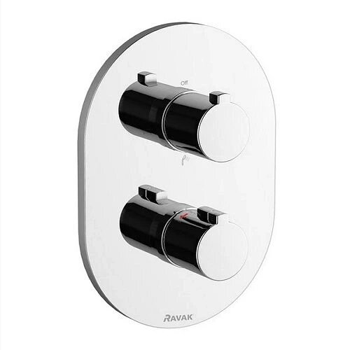 Термостатический смеситель скрытого монтажа, трехрежимный Ravak Chrome CR 067.00