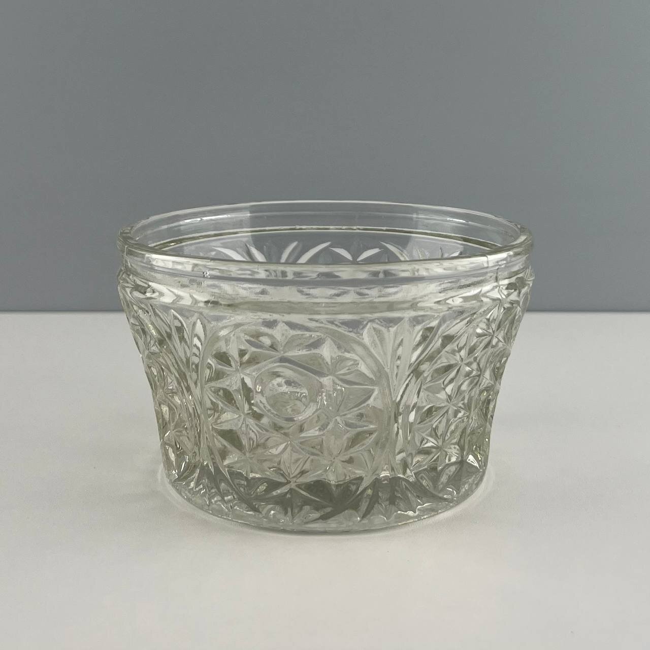 Винтажная конфетница "После дождя". Стекло. СССР, 1970-е.