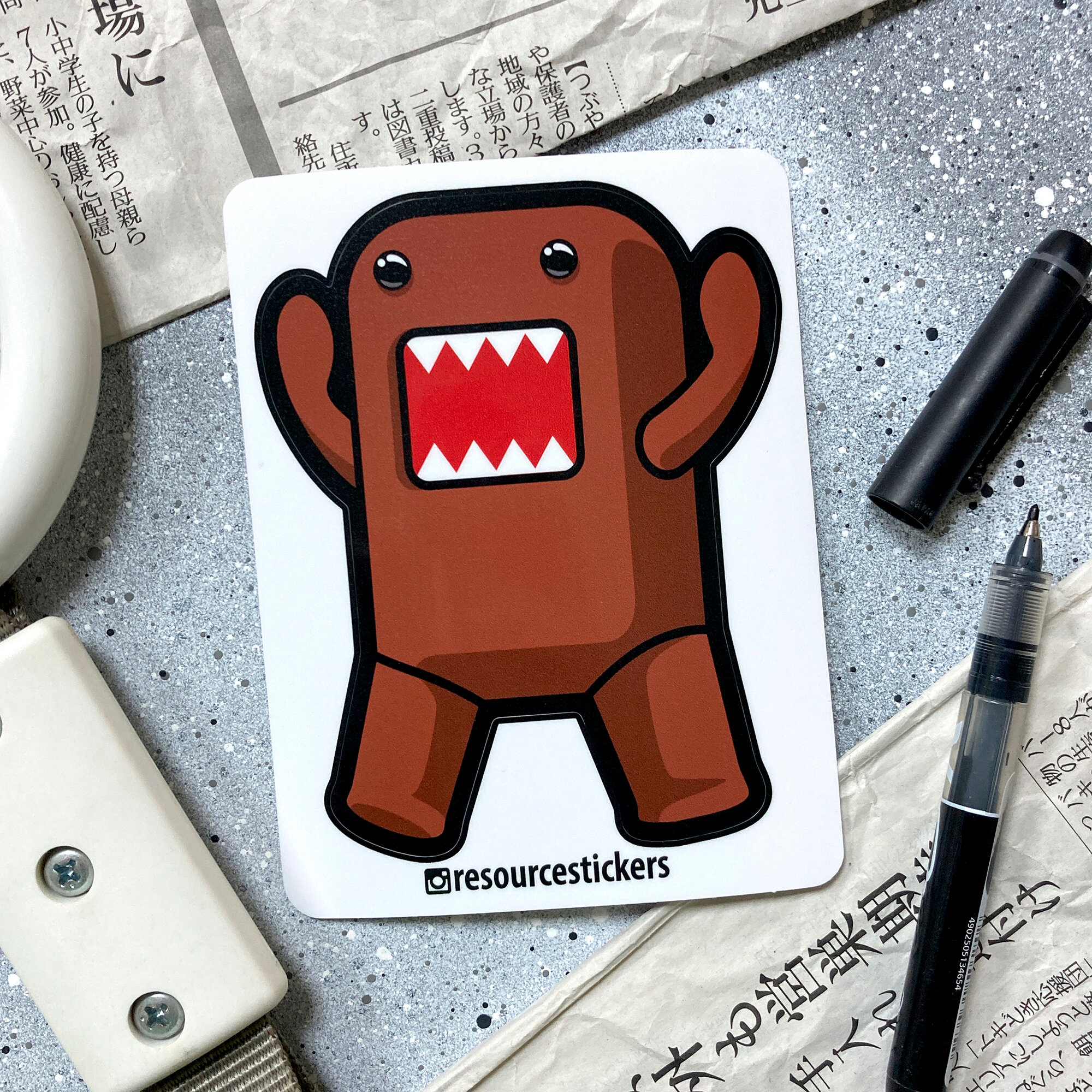 Наклейка Домо-Кун, JDM, 11,5х9,5см