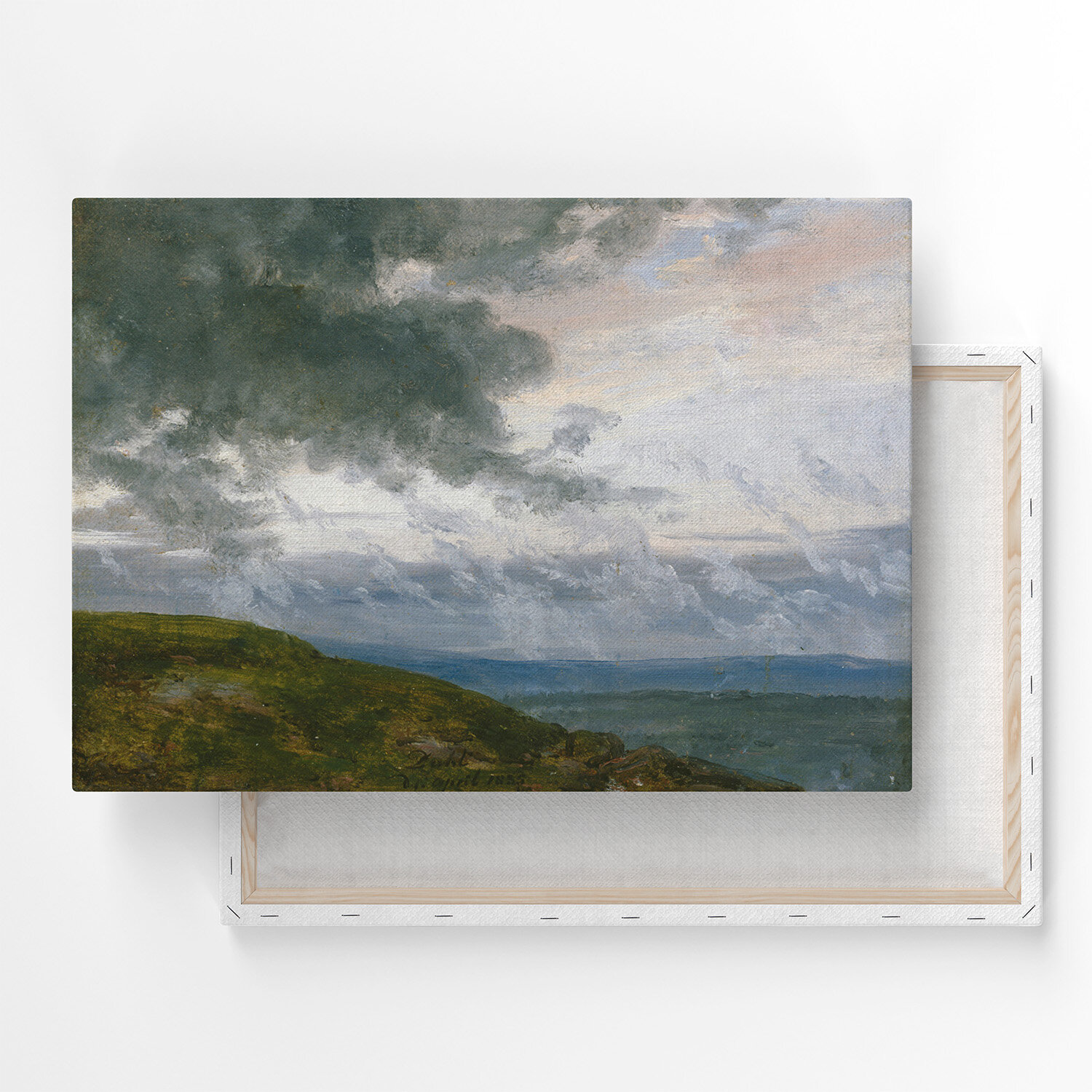 Картина на холсте, репродукция / Юхан Кристиан Даль - Study of drifting Clouds / Размер 30 x 40 см