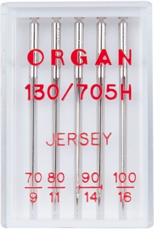 Иглы Organ джерси №70-100 5шт. 130/705H