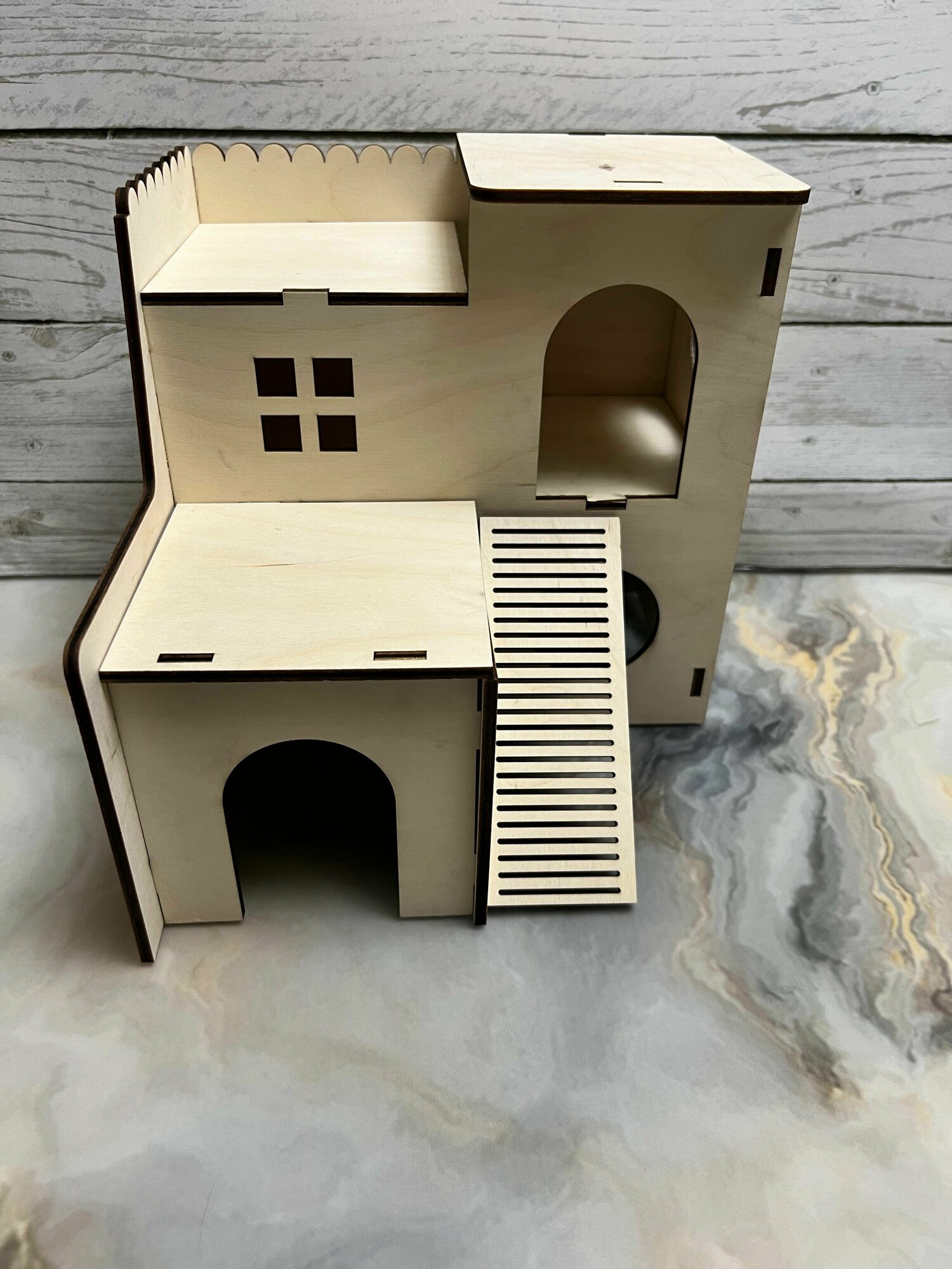 Домик для Хомячка "Коттедж" набор заготовок для самостоятельной сборки