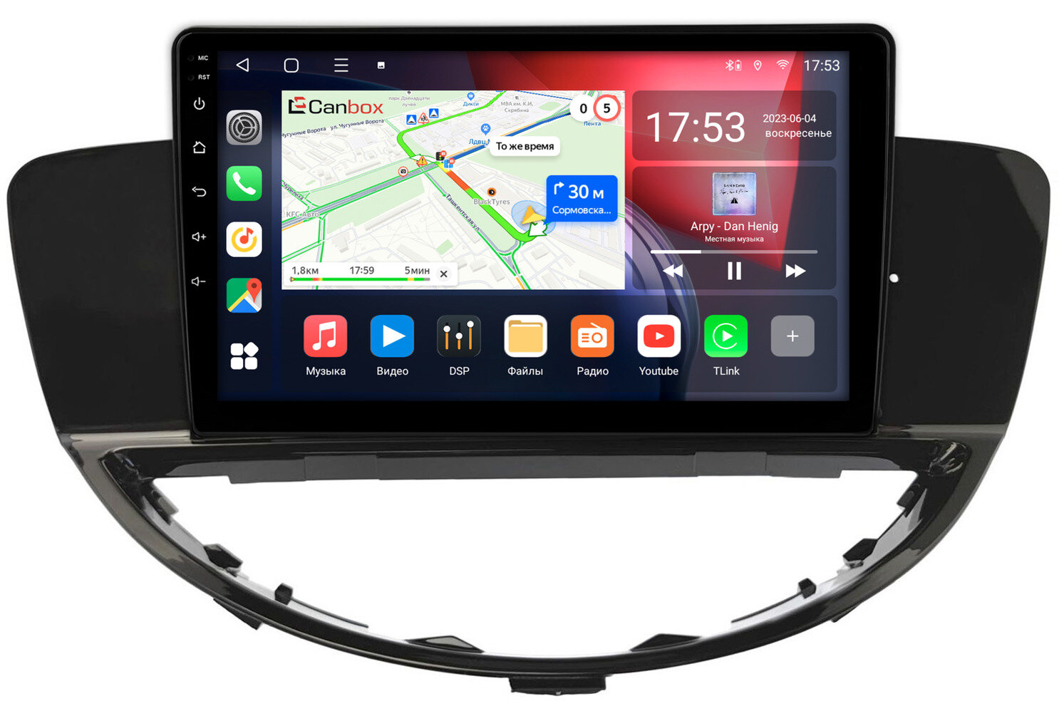 Штатная магнитола Canbox L-Line 4169-9-025 Subaru Tribeca 2004-2014 (без поддержки БК) Android 10 (4G-SIM, 2/32, TS18, DSP, QLed)