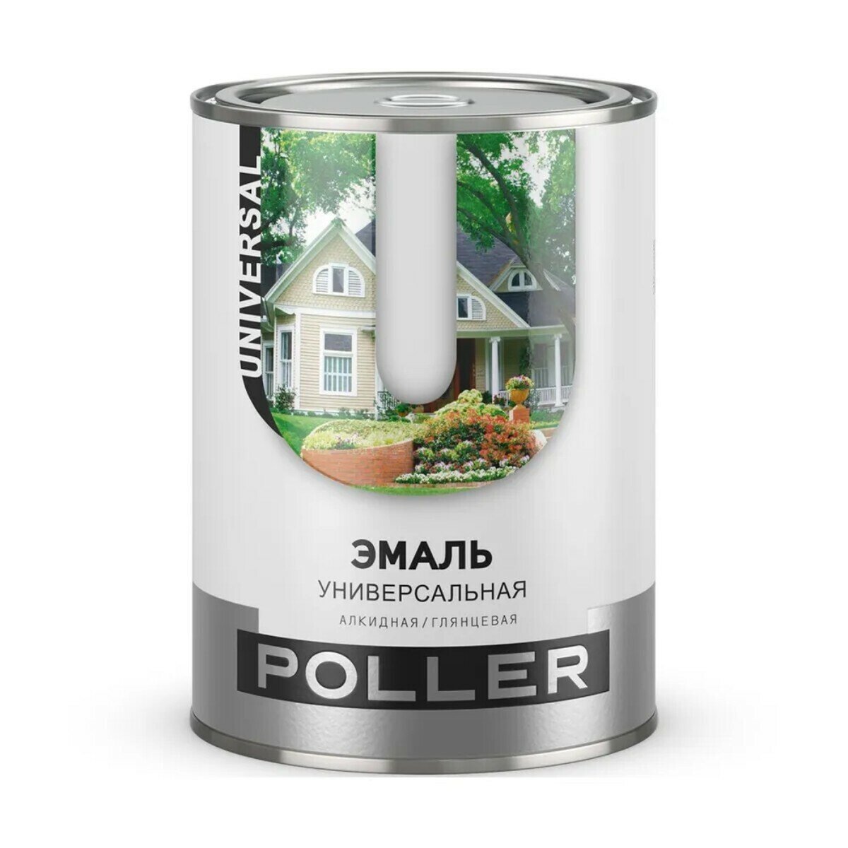 Эмаль алкидная Poller, RAL-8002 сигнальный коричневый, 2 л