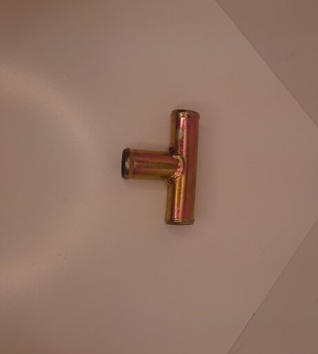 Переходник отопителя тройник ГАЗ-3302 металл (d=20) 1 шт