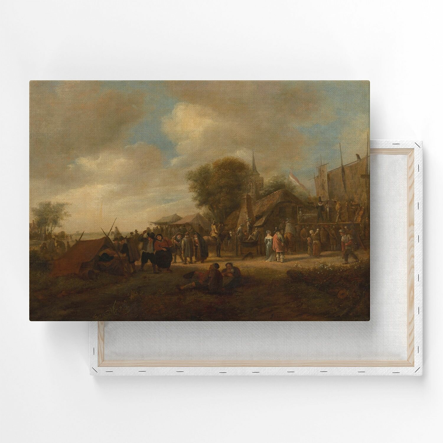 Картина на холсте, репродукция / Ян Стен - Village Fair / Размер 40 x 53 см