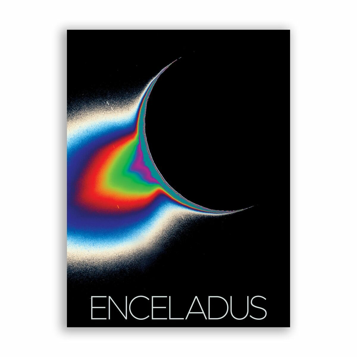 Постер, плакат на бумаге / NASA (Коллекция Постеров) - Enceladus / Энцелад / Размер 60 x 80 см