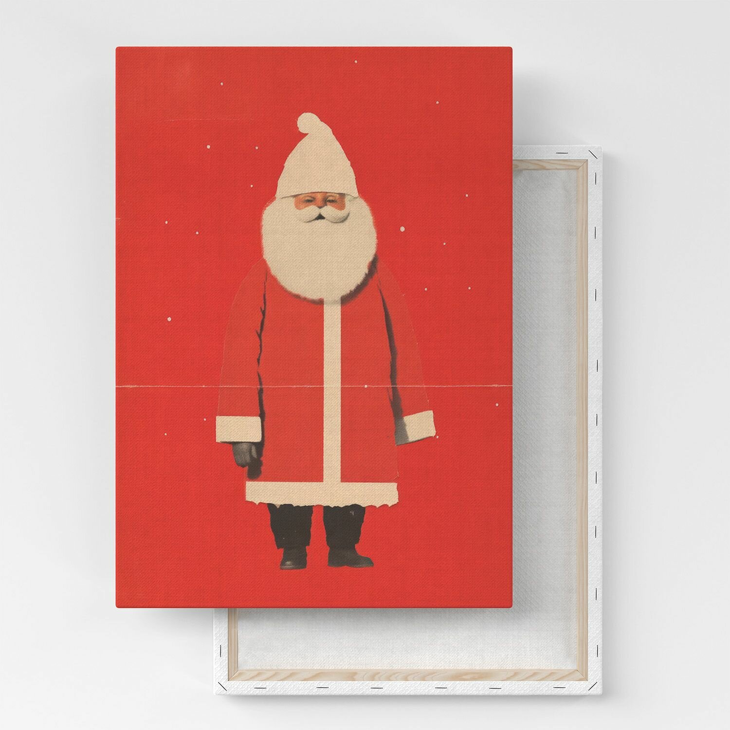 Картина на холсте, репродукция / Дед Мороз / Размер 40 x 53 см