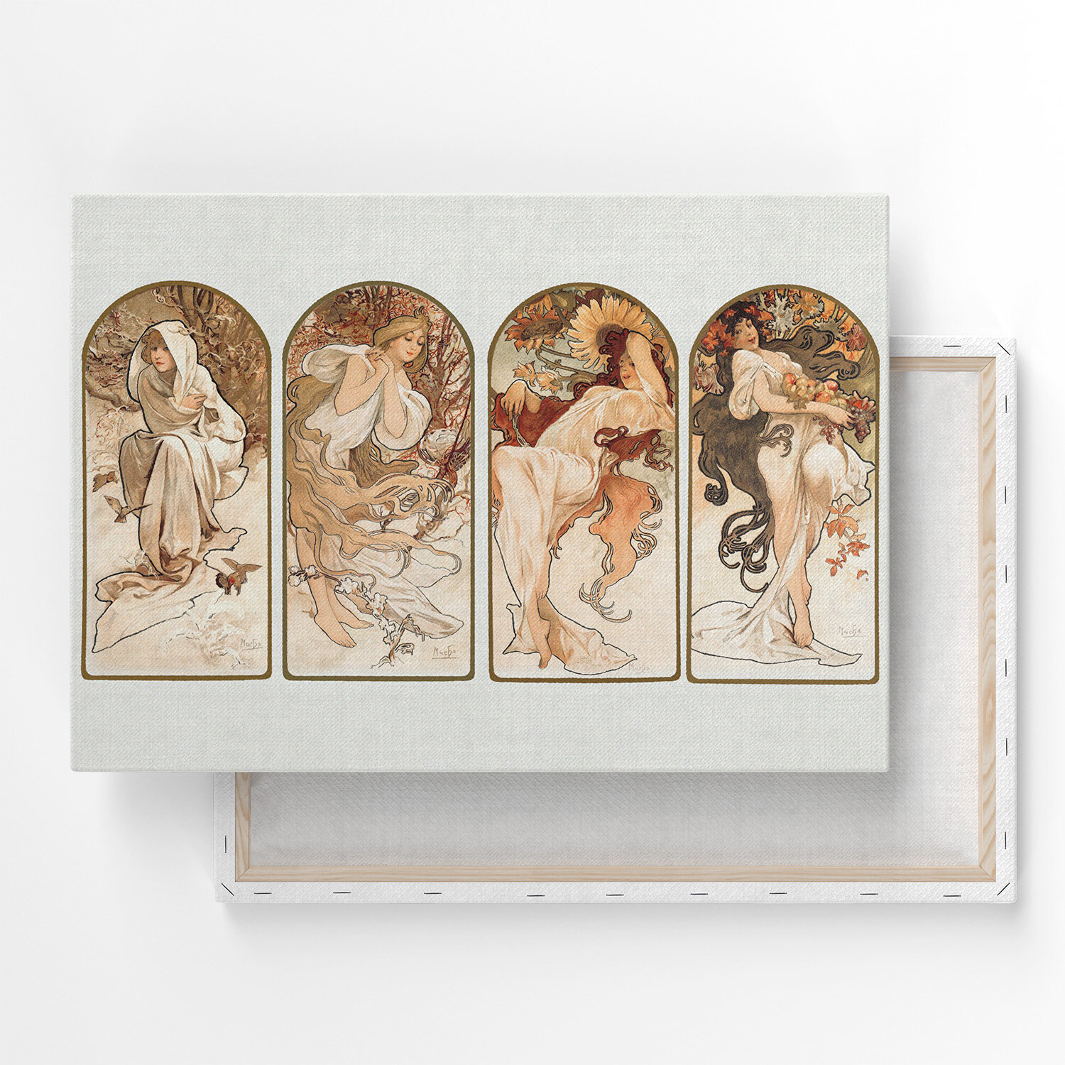 Картина на холсте, репродукция / Альфонс Муха / Размер 40 x 53 см