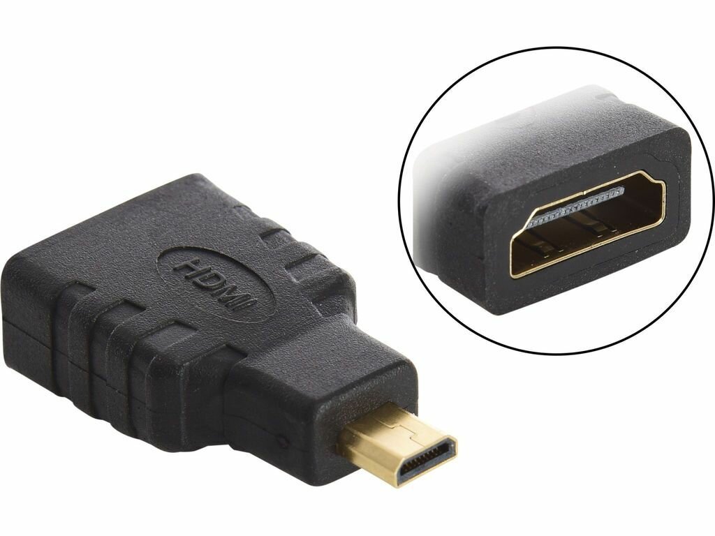 Переходник / адаптер HDMI F (мама) - Micro HDMI M (Микро) (папа) Новый