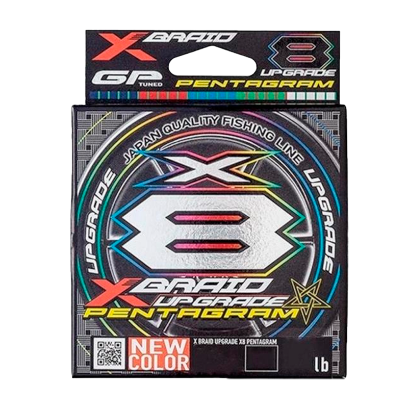 Шнур плетеный YGK X-Braid Upgrade X8 Pentagram 150 м. - разрывная нагрузка 7.2 кг, диаметр #0.8 0.148 мм.