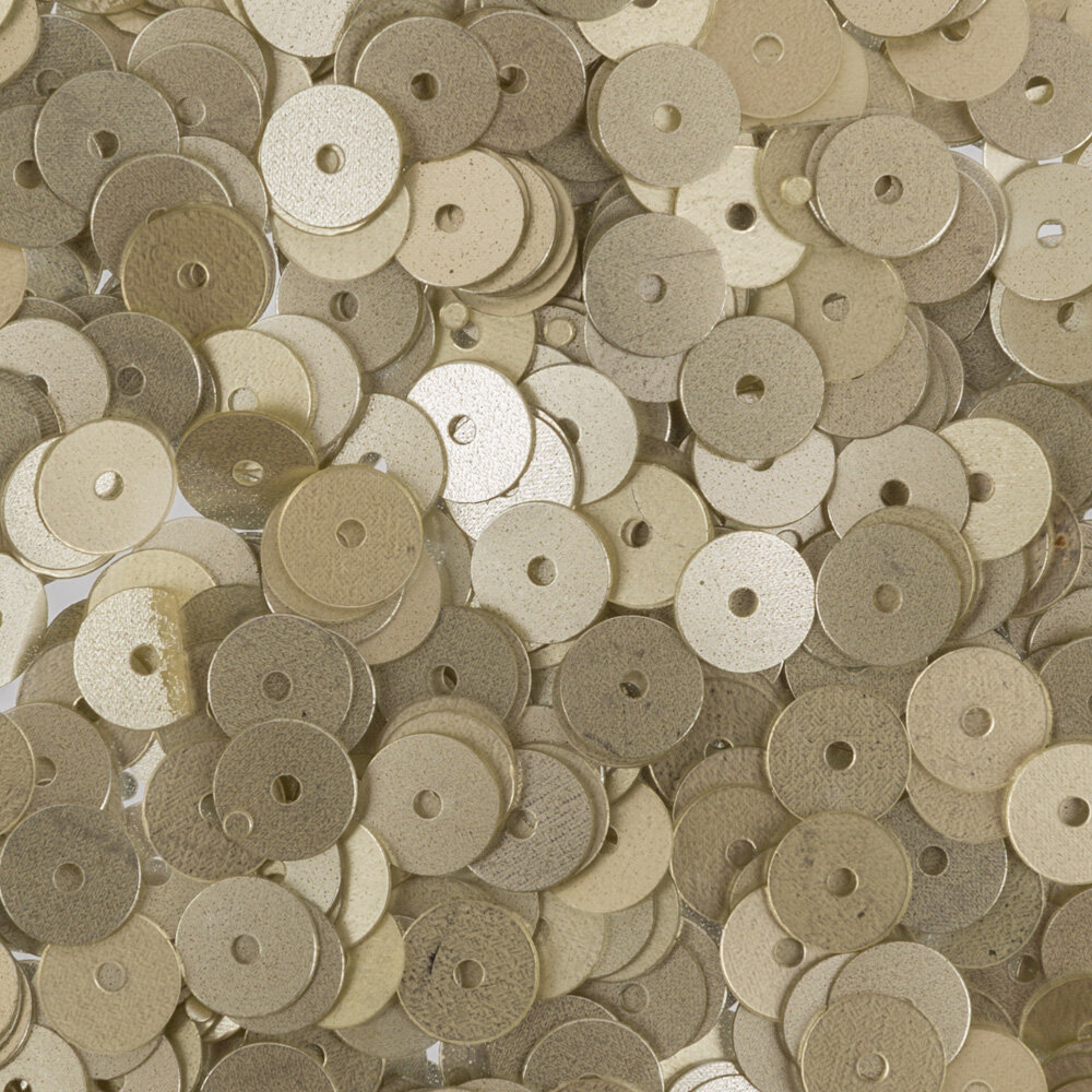 Пайетки россыпью "Zlatka" ZF-26 6 мм 10 г №039 св. золотой