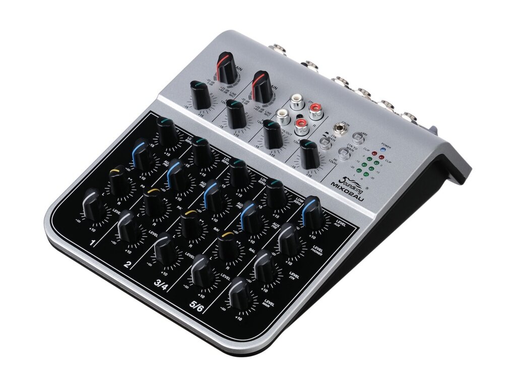 MIX02AU Мини-микшерный пульт, 6 каналов, USB, Soundking