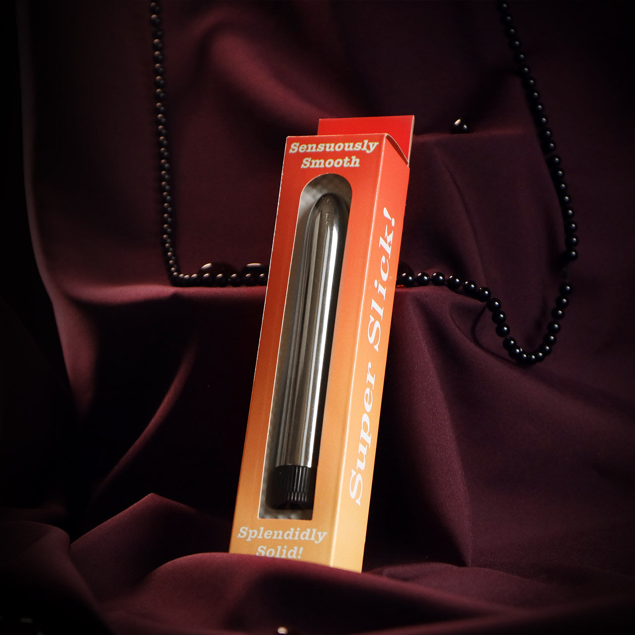 Вибромассажер Gopaldas Vibrator Silver, ABS-пластик, гипоаллергенный, длина 17см