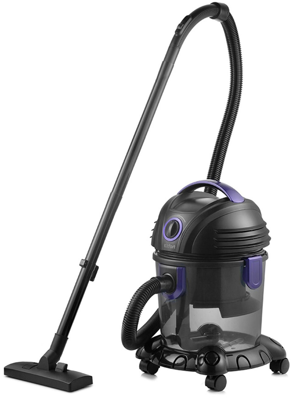 Моющий пылесос Kitfort КТ-5144 черный/фиолетовый 1200 Вт