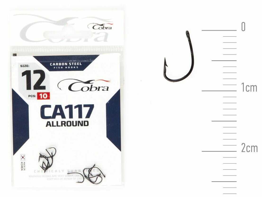 Крючки Cobra ALLROUND сер. CA117 разм. 012 20шт.