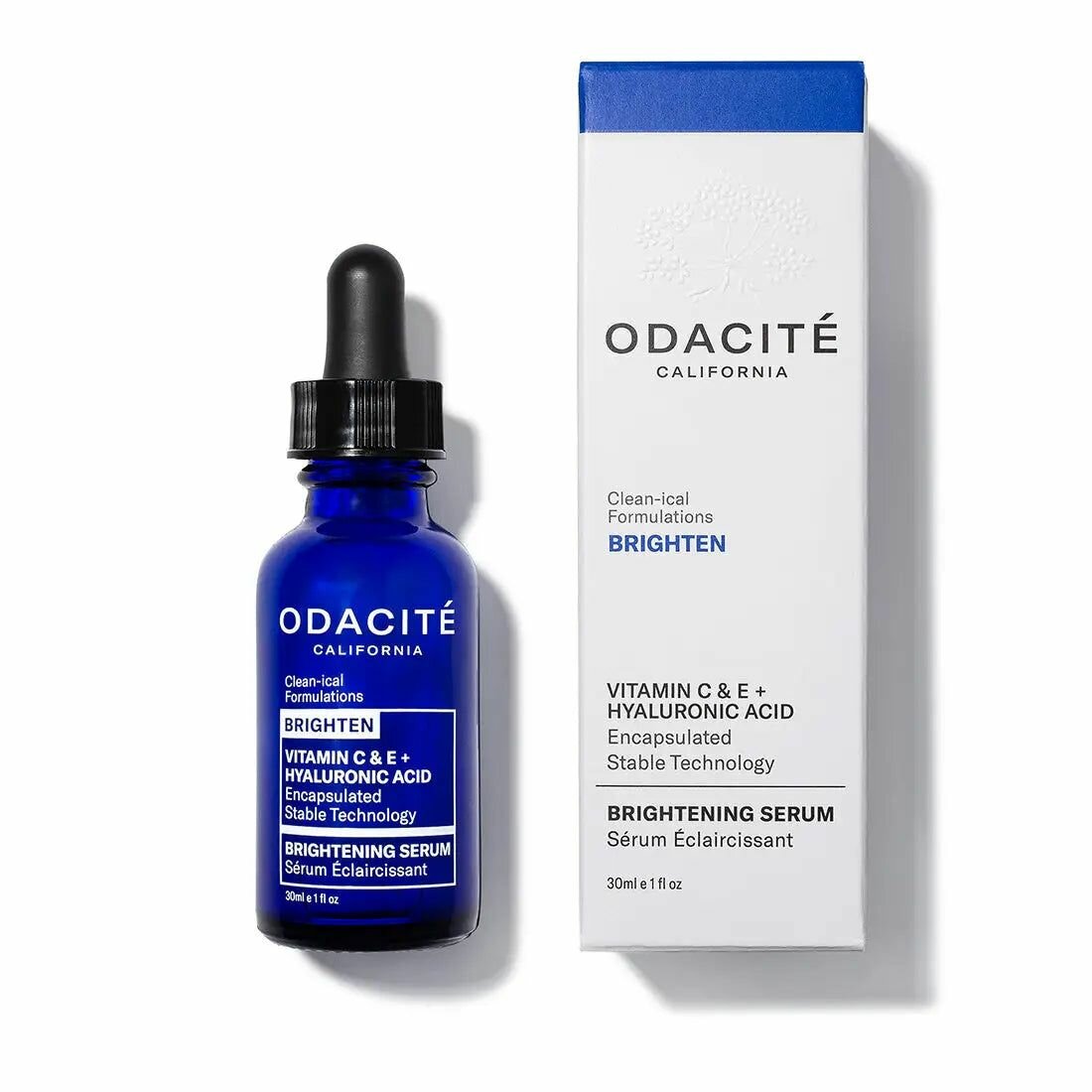 Odacite Осветляющая сыворотка с витаминами и Гиалуроновой кислотой Brightening Serum Vit C & E + Hyaluronic Acid 30ml