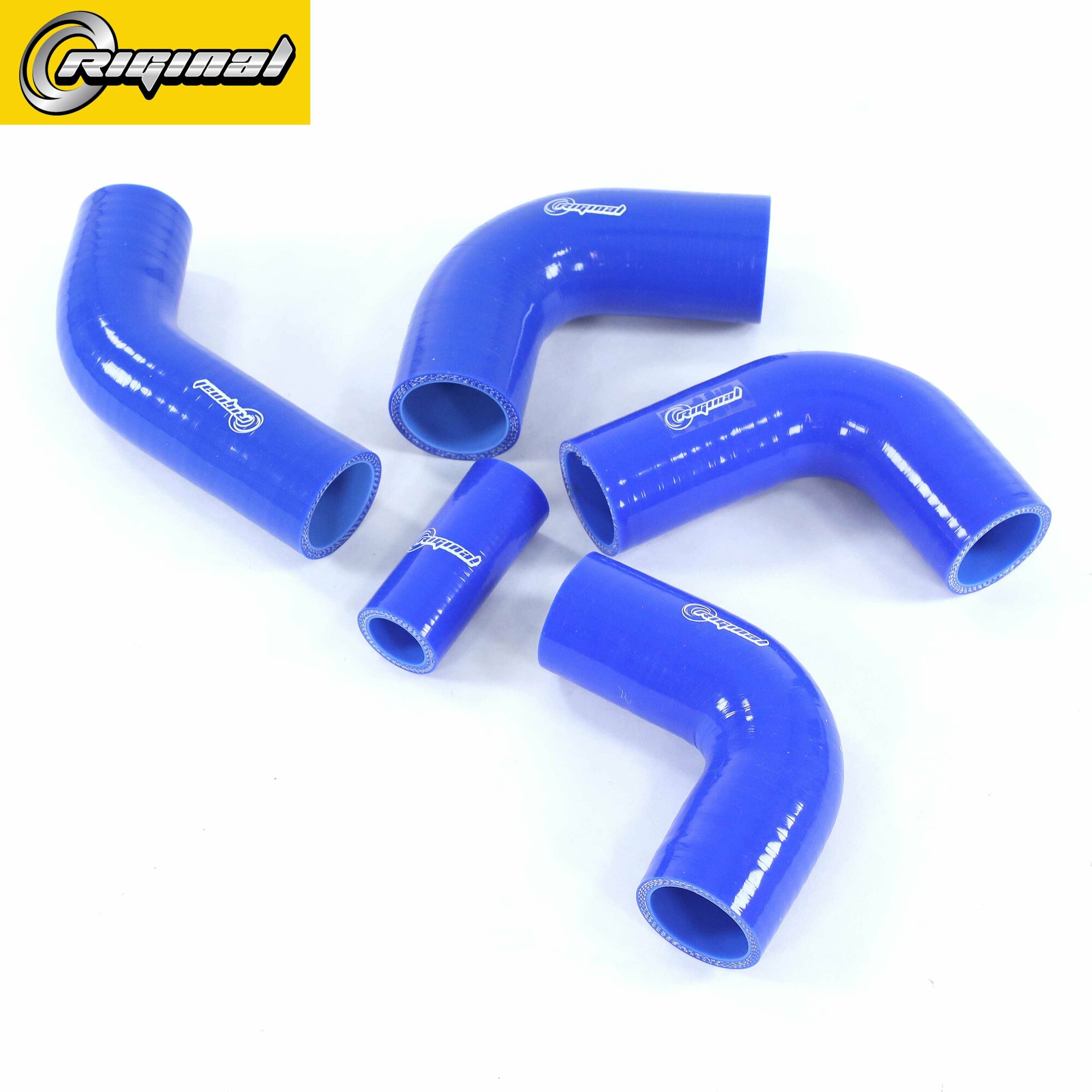 Патрубки радиатора для а/м Г-3302 дв.405 Евро-3 (к-т.5 шт) силикон Riginal